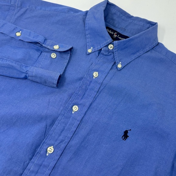 Ralph Lauren | Shirts | Ralph Lauren Shirt Mens Sz 6 Blue Pinpoint ...